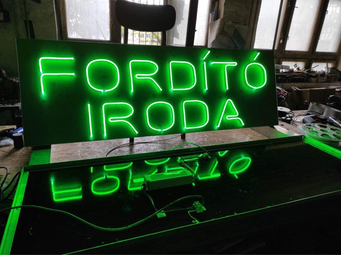 Our first flexible neon sign in Hungary - SW Peaceful Kft.